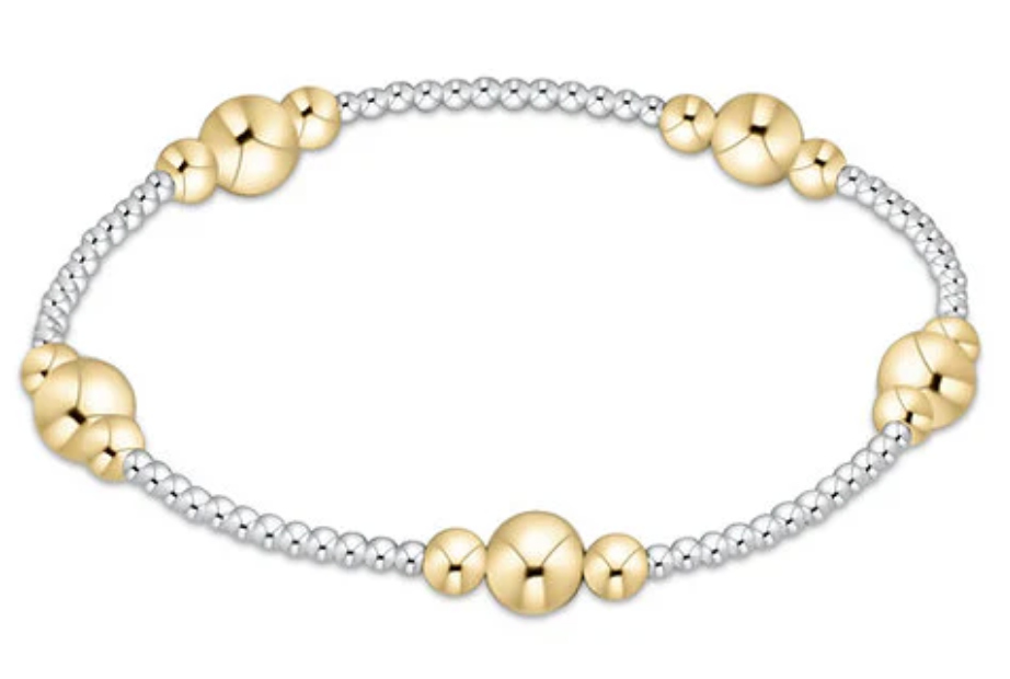 ENEWTON PURPOSE GOLD 6MM BEAD BRACELET MIXED METAL – River Birch Gifts