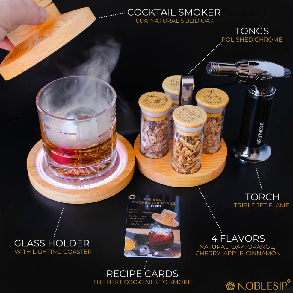 COCKTAIL SMOKER KIT SMOKY PRO HOME BAR – River Birch Gifts